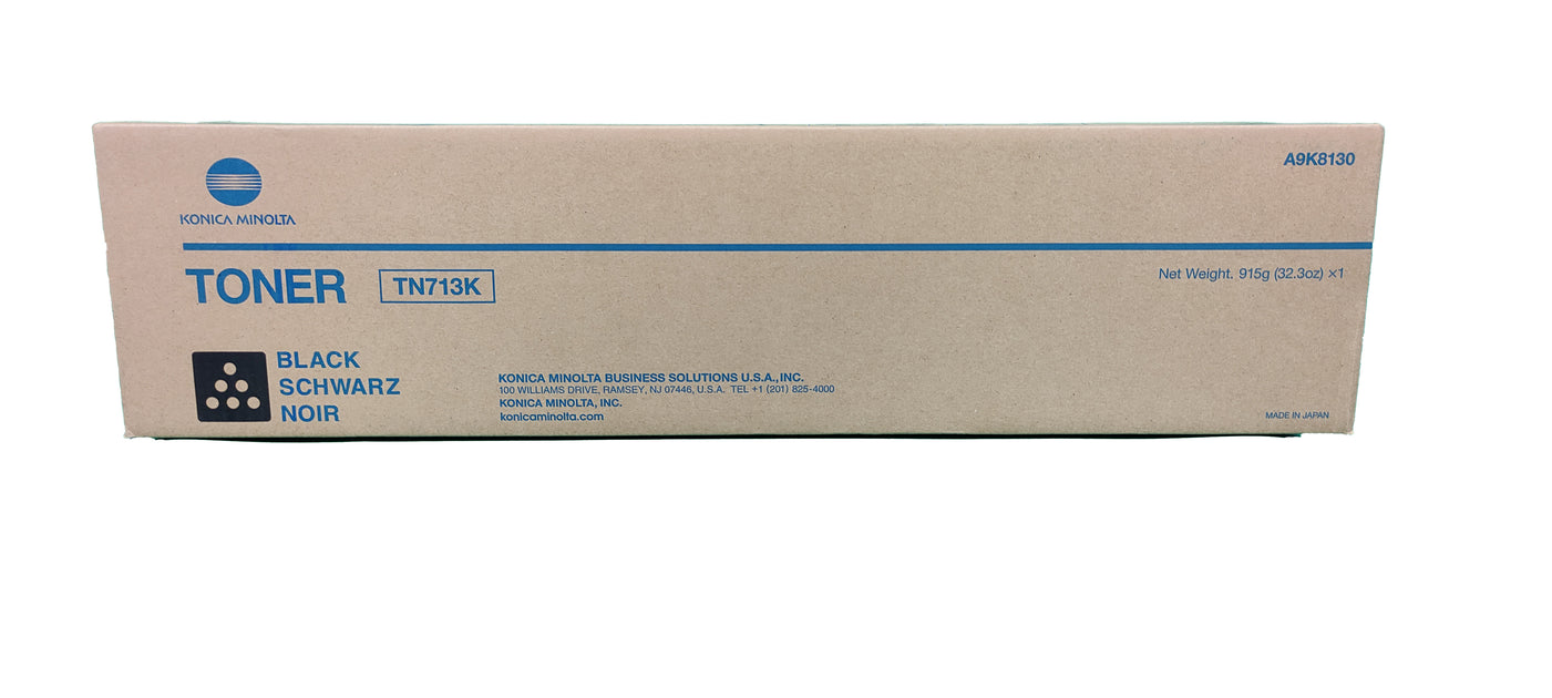 Genuine Konica Minolta Black Toner Cartridge | A9K8130 | TN-713K | Biz ...