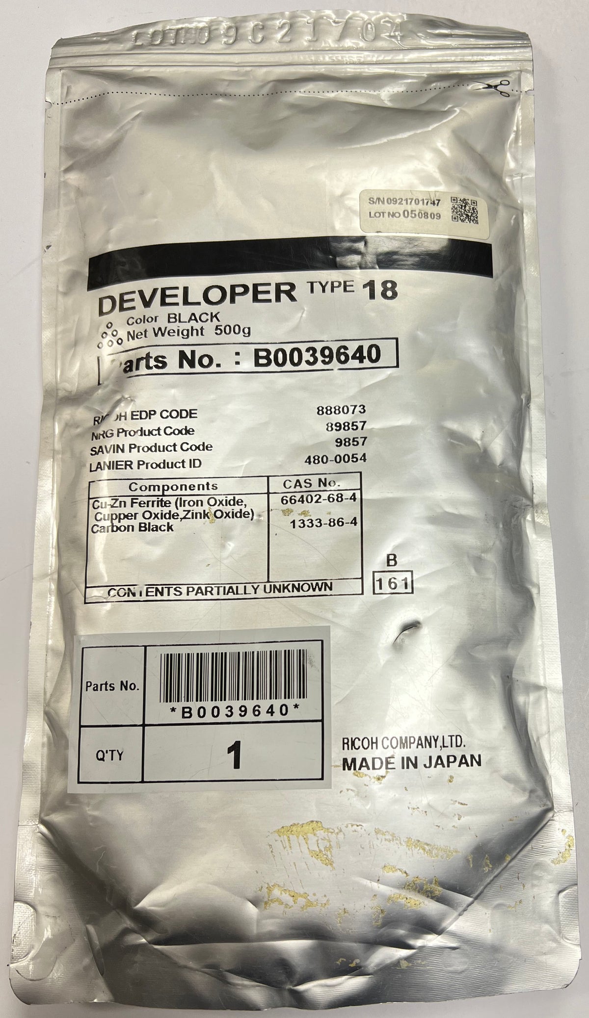 Genuine Ricoh Black Developer | B003-9640 — CP Office Solution Inc.